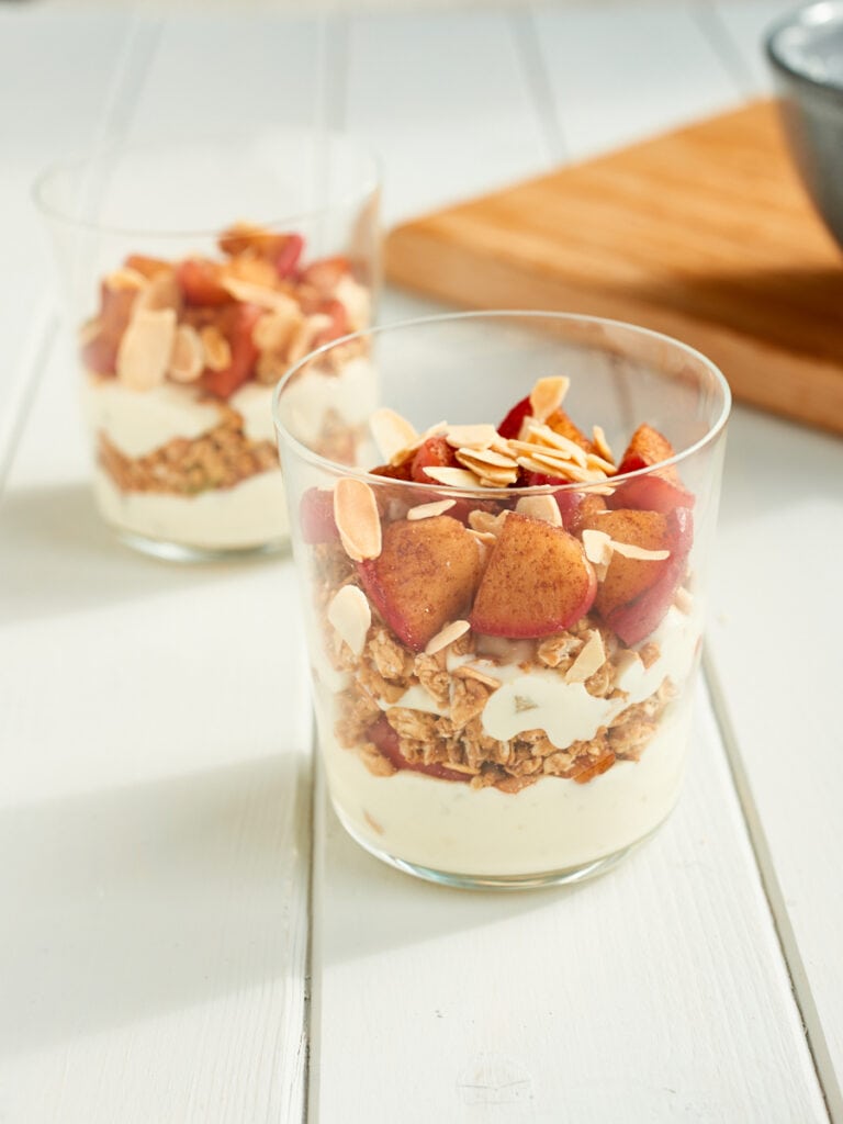 Apple Parfait- Easy and Autumnal - Forkful of Plants