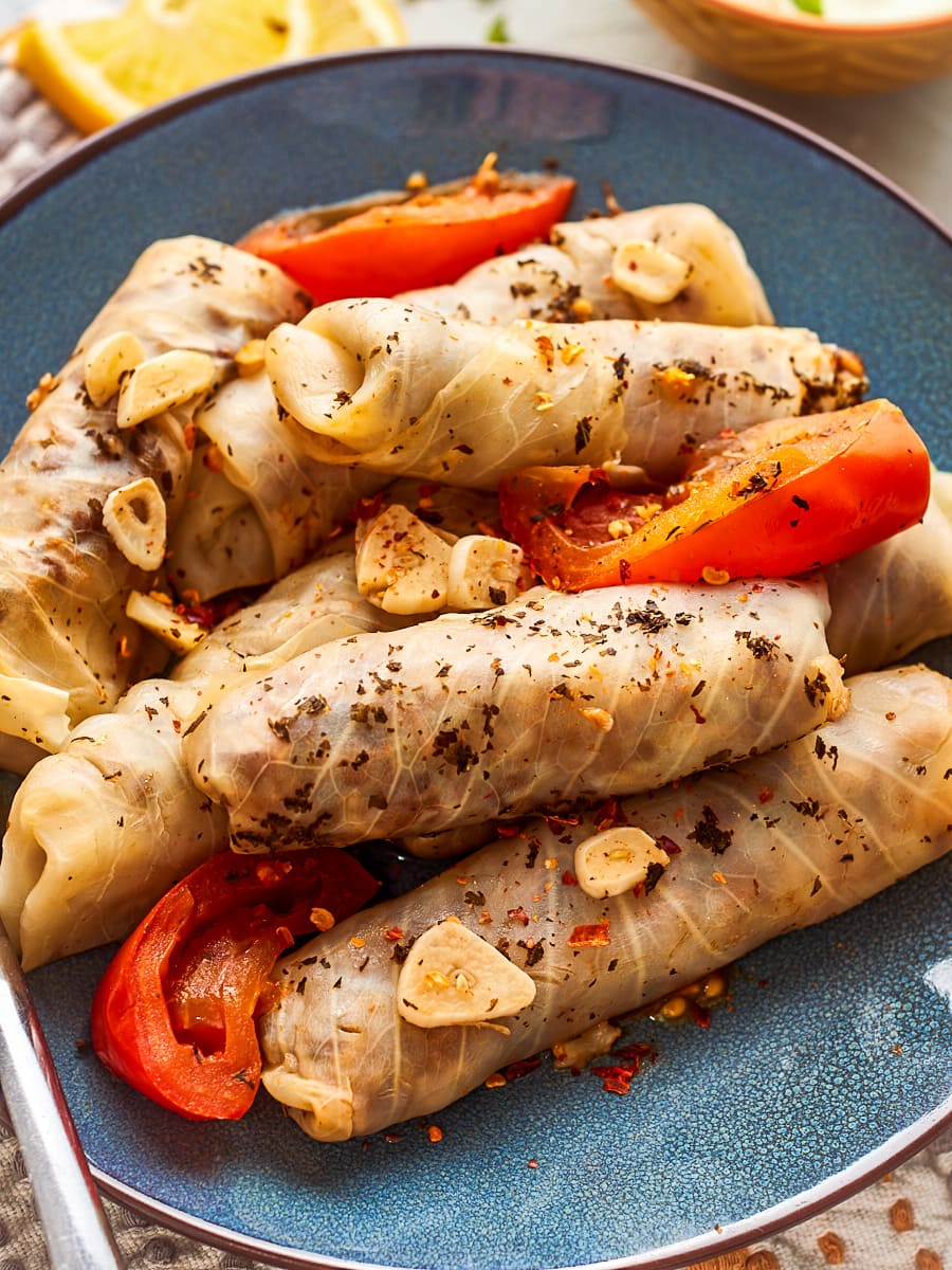 Lebanese Cabbage Rolls (Meat-Free) - Forkful of Plants