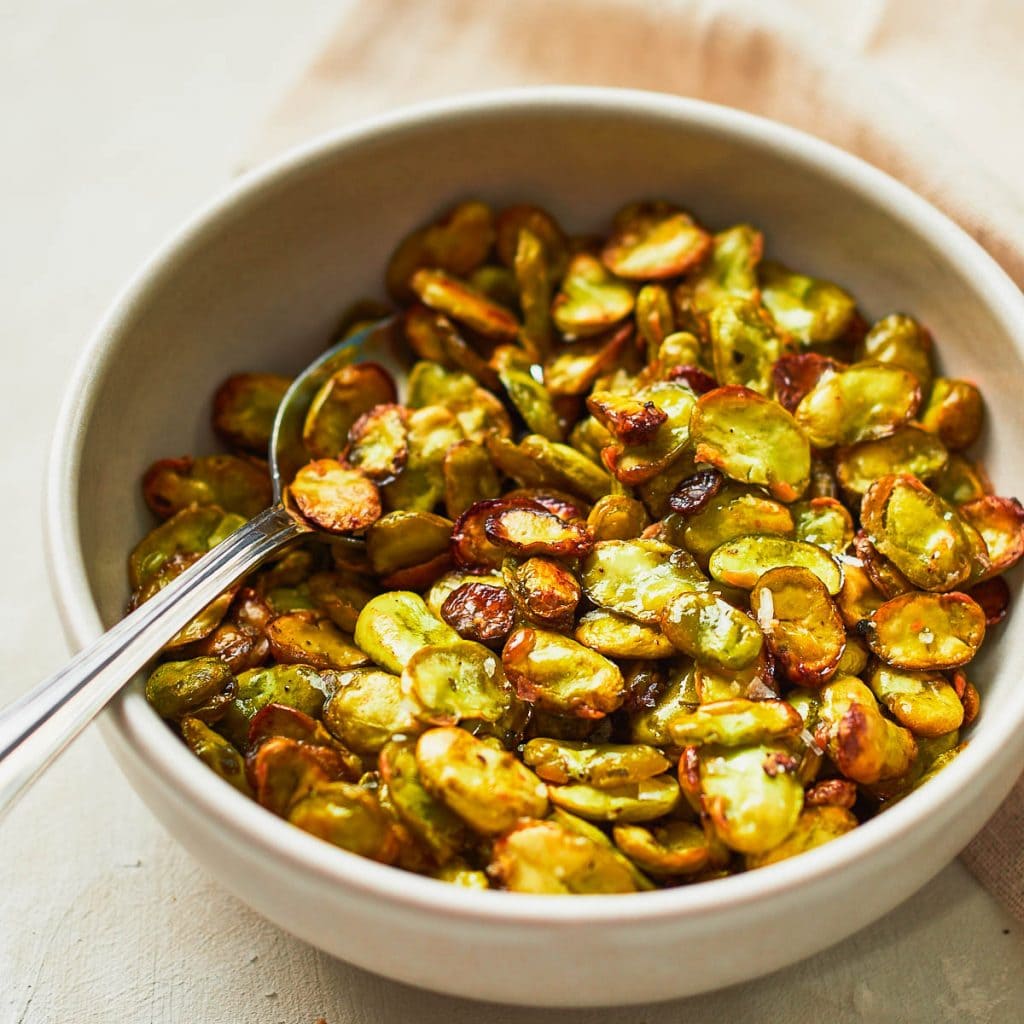 Crispy Roasted Butter Beans - Forkful of Plants