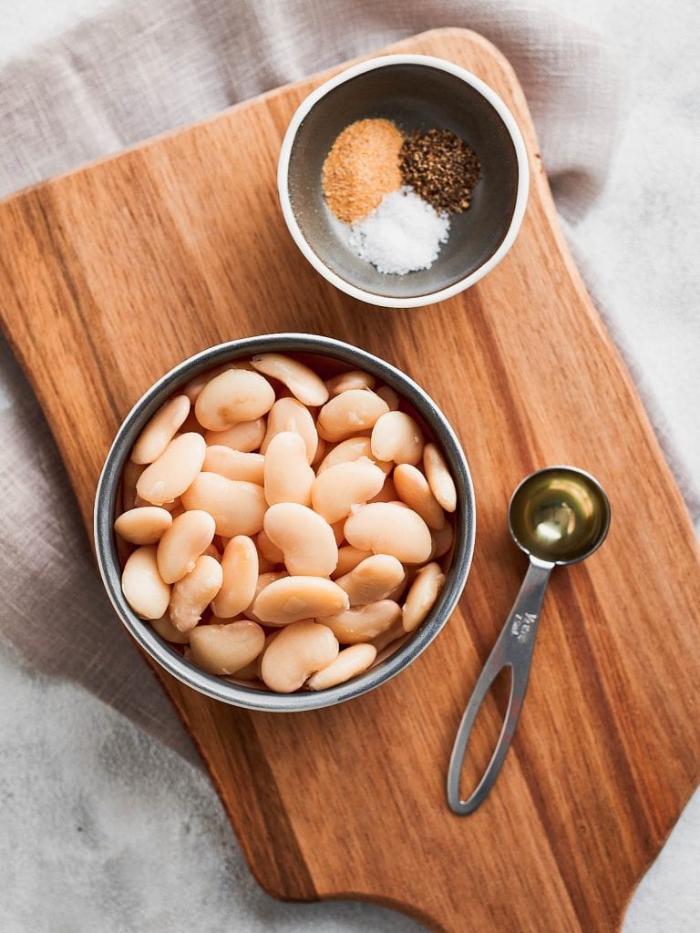 Crispy Roasted Butter Beans - Forkful of Plants