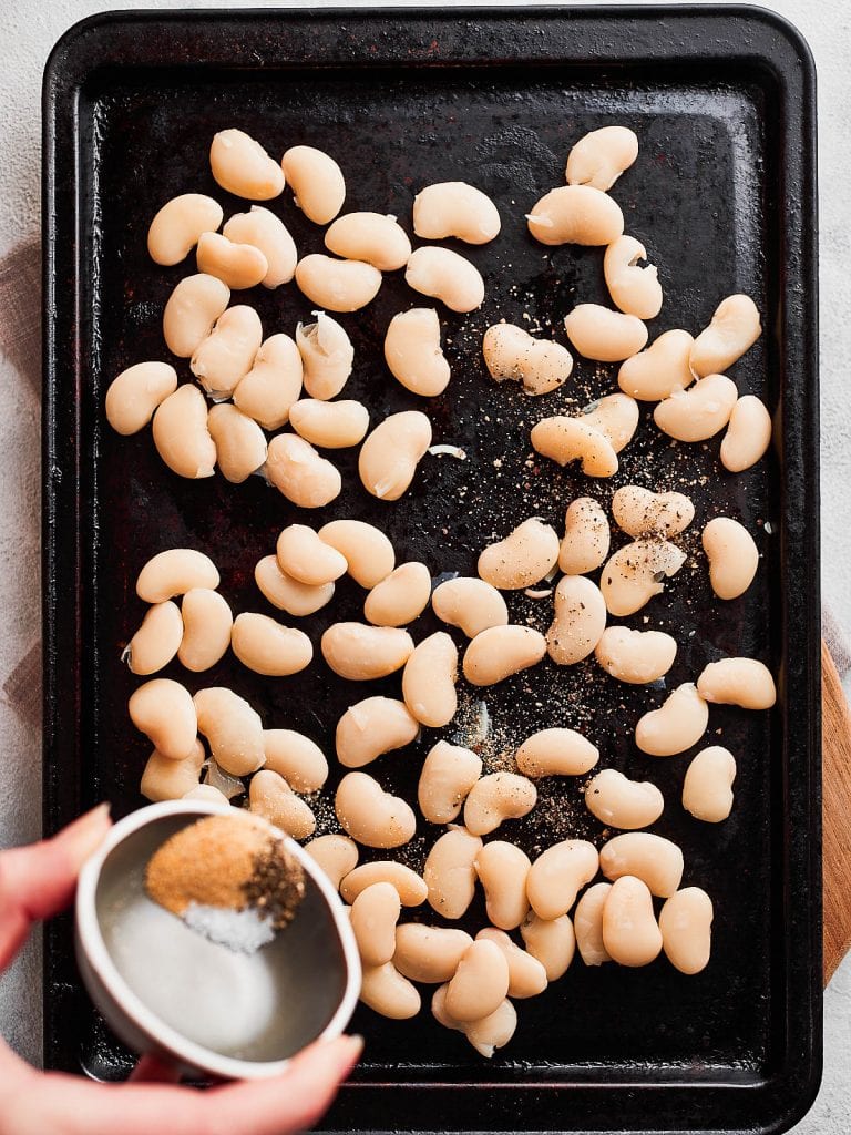 Crispy Roasted Butter Beans - Forkful of Plants