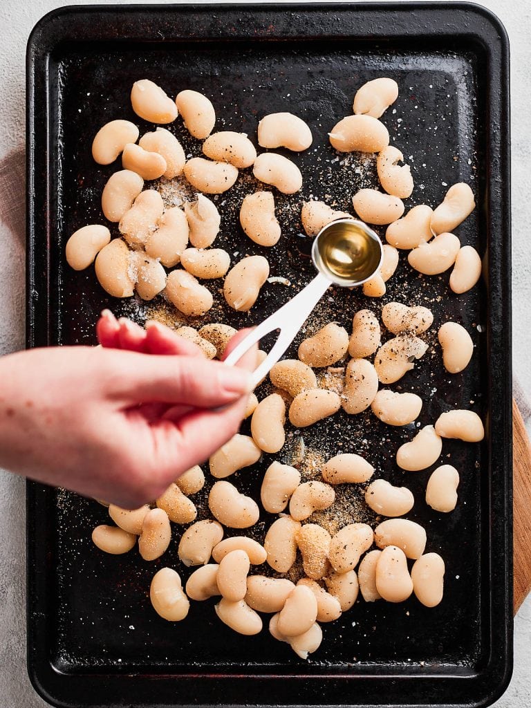 Crispy Roasted Butter Beans - Forkful of Plants