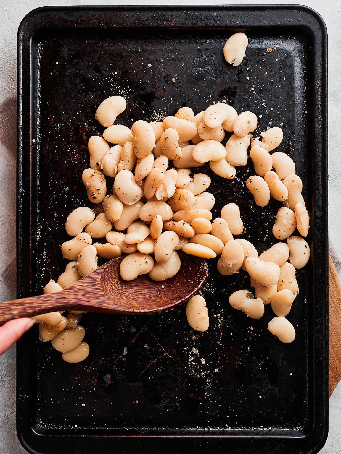 Crispy Roasted Butter Beans - Forkful of Plants